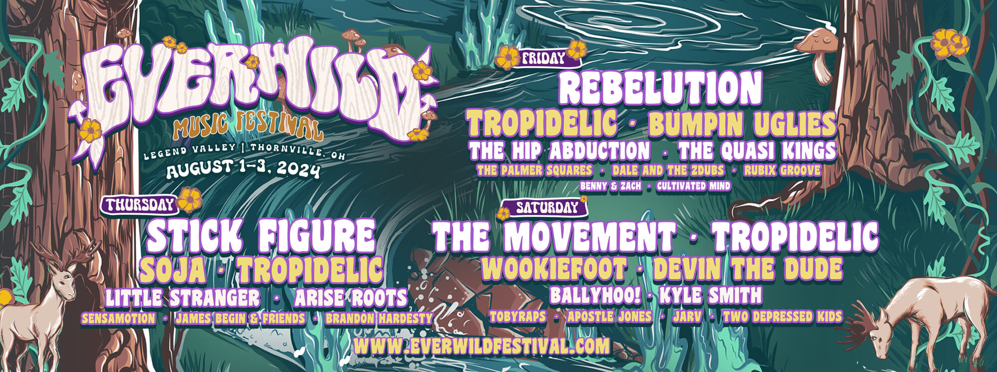 Everwild Music Festival | Stick Figure, Rebelution & More at Legend ...
