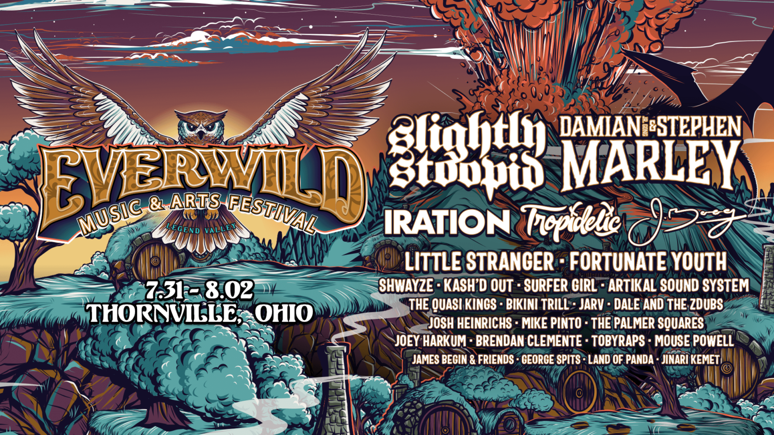 Everwild Music Festival 2025 at Legend Valley in Thornville, OH
